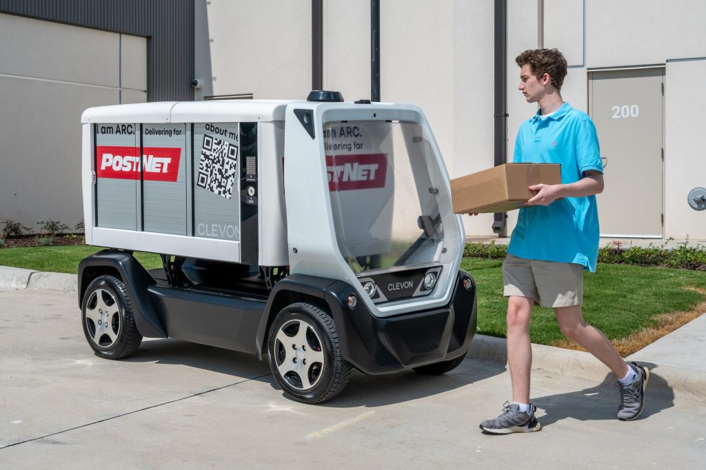 Clevon offering autonomous package delivery service in Northlake, Texas ...